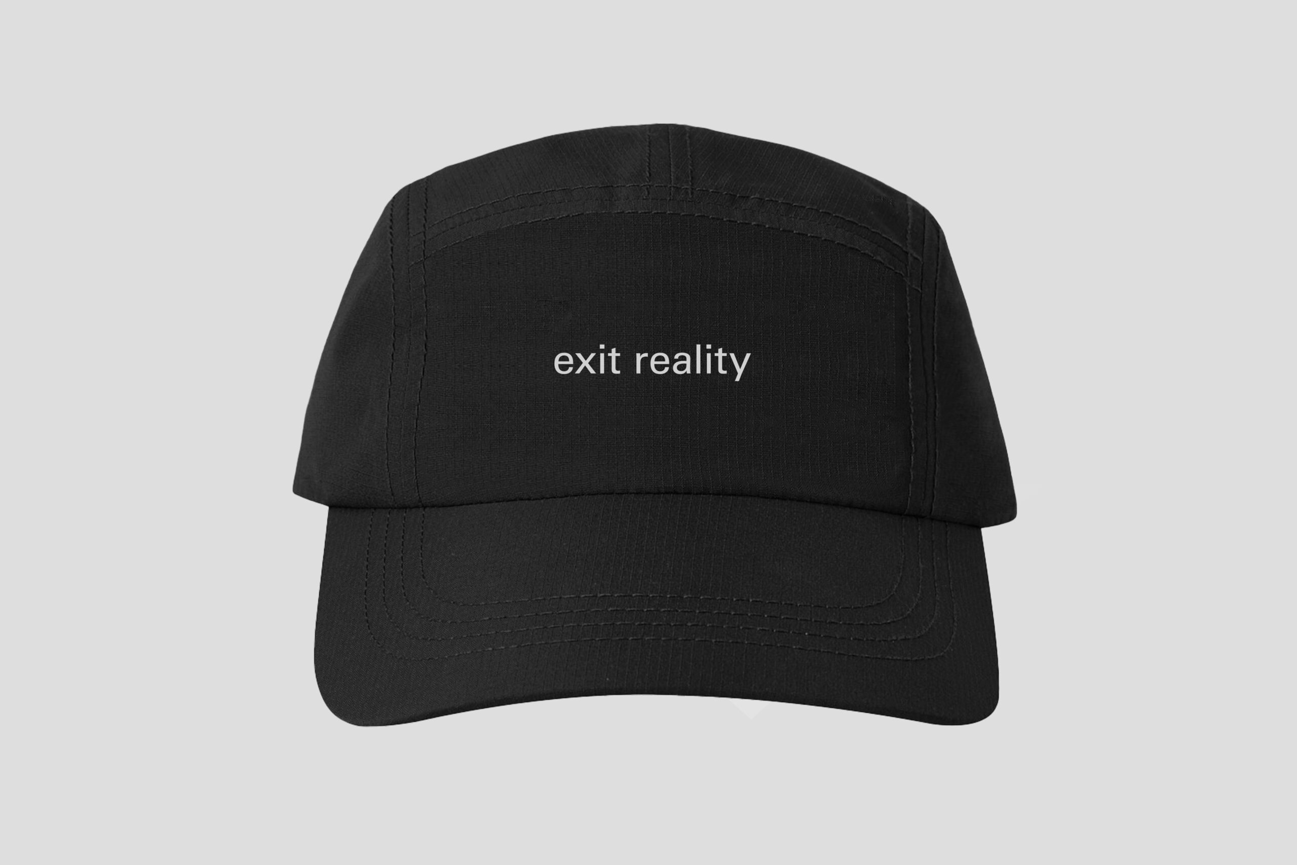 EXIT REALITY 5-PANEL HAT | NERO Editions